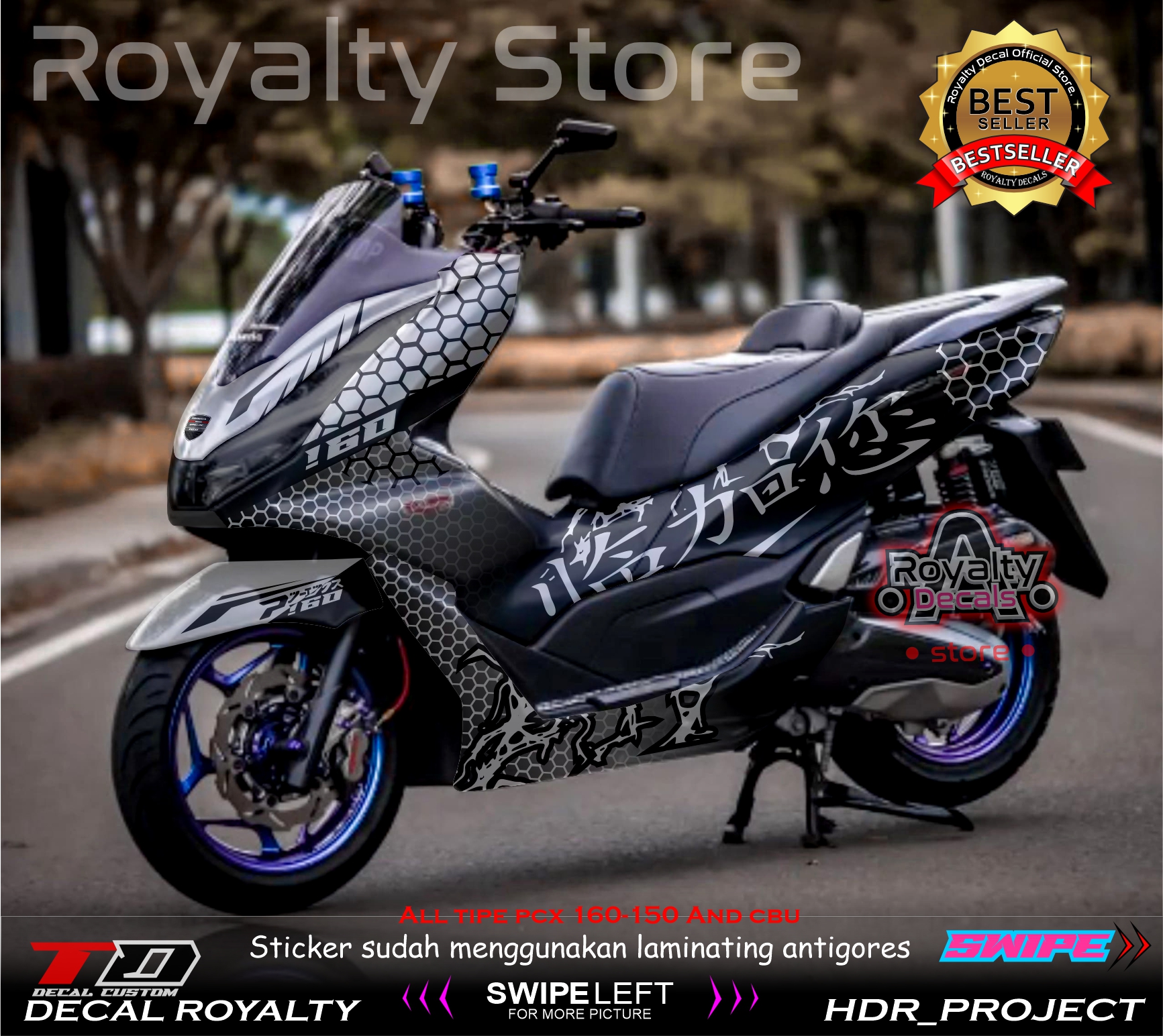 Decal pcx 160 / 150 fullbody sticker pcx 160 full body QUALITAS TERBAIK ...