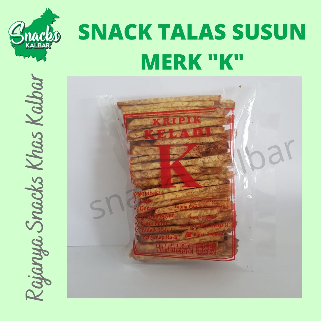 KERIPIK KELADI "K" 100 GRAM Snack Stick Talas Susun Khas Pontianak ...