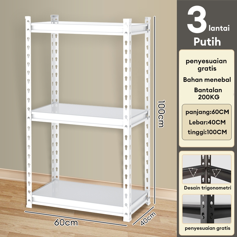 IH Rak Besi Siku 5 susun Rak Besi Susun Rak Gudang Rak Susun Rak susun ...