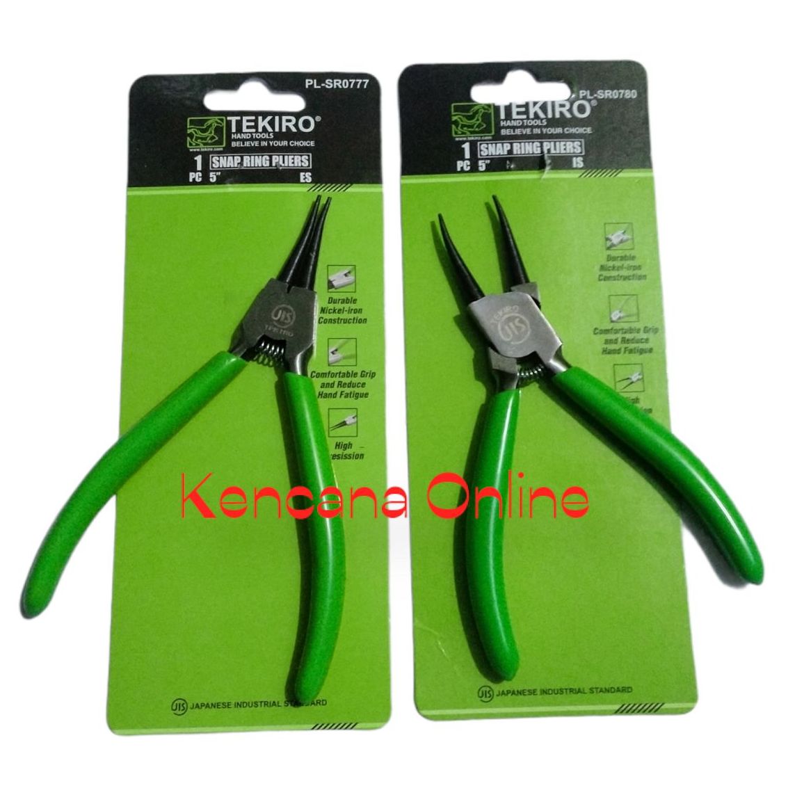 Tekiro tang snap ring lurus set 2 pcs 5 inch ( buka / tutup ) tang buka ...