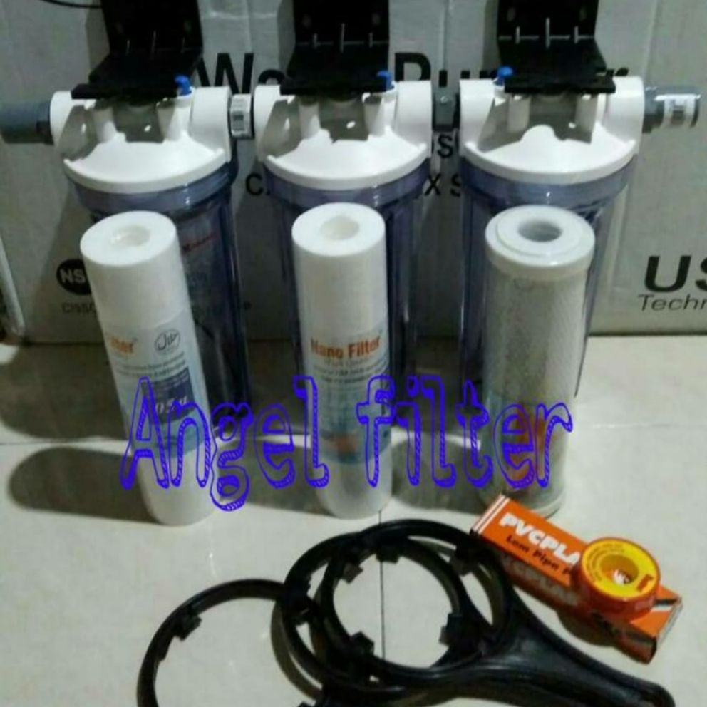 Filter Air Saringan Rumah 3 Tabung | Lazada Indonesia