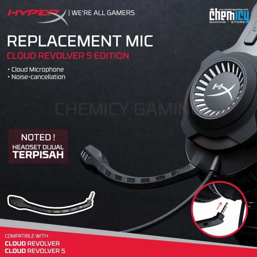 HyperX Cloud Revolver S Replacement Microphone | Lazada Indonesia