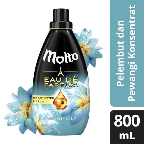 MOLTO Eau De Parfum French Lily Pelembut & Pewangi Pakaian [800 mL ...
