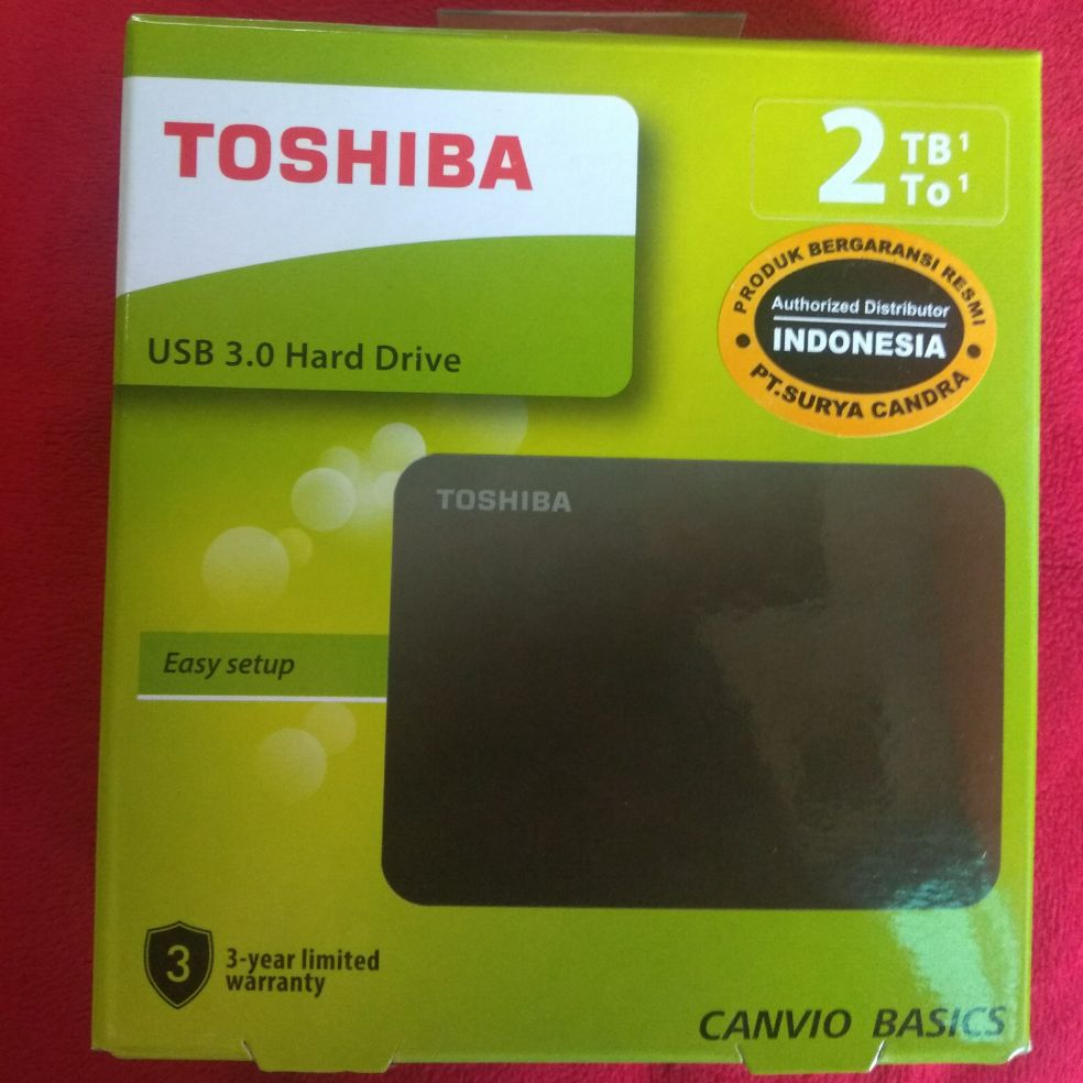 HDD Hardisk Eksternal Toshiba 2 TB Canvio Basics | Lazada Indonesia