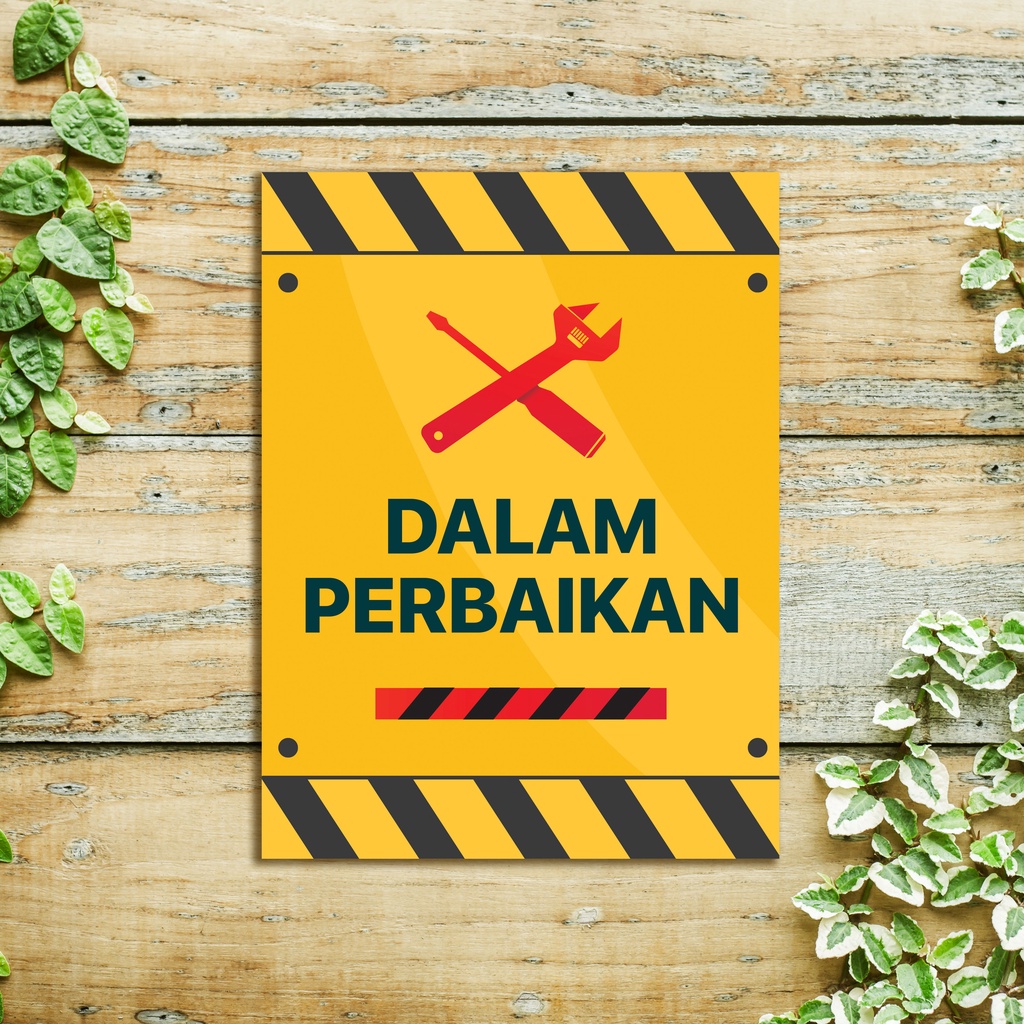 TENNESY SIGN PERINGATAN PLAKAT PEMBERITAHUAN RUANG KANTOR RUMAH KAFE ...