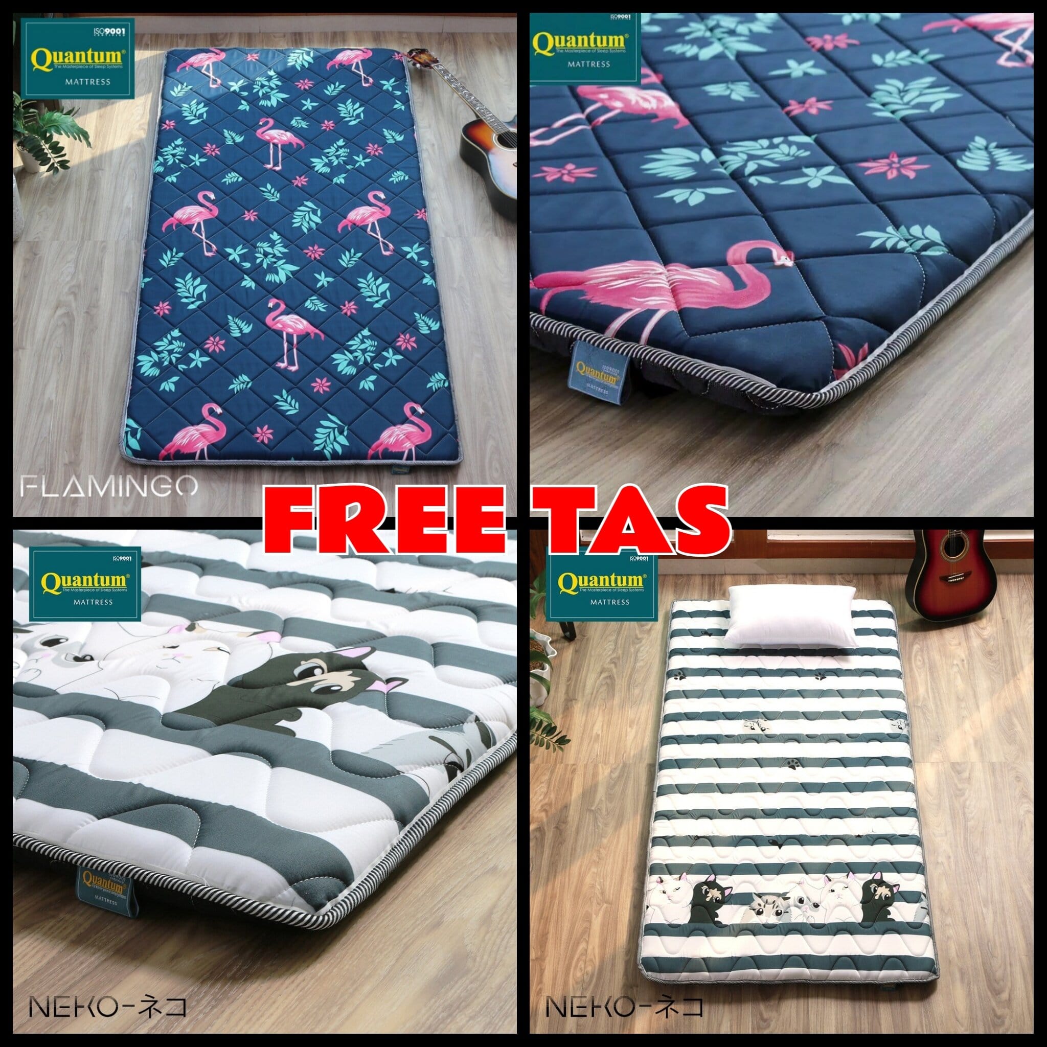 Kasur Gulung QUANTUM Travel Bed - FREE TAS / QUANTUM Kasur Lantai ...