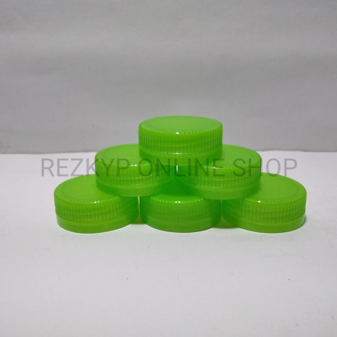 Cap tutup botol plastik shortneck hijau cocok untuk 2tang dan ades ...