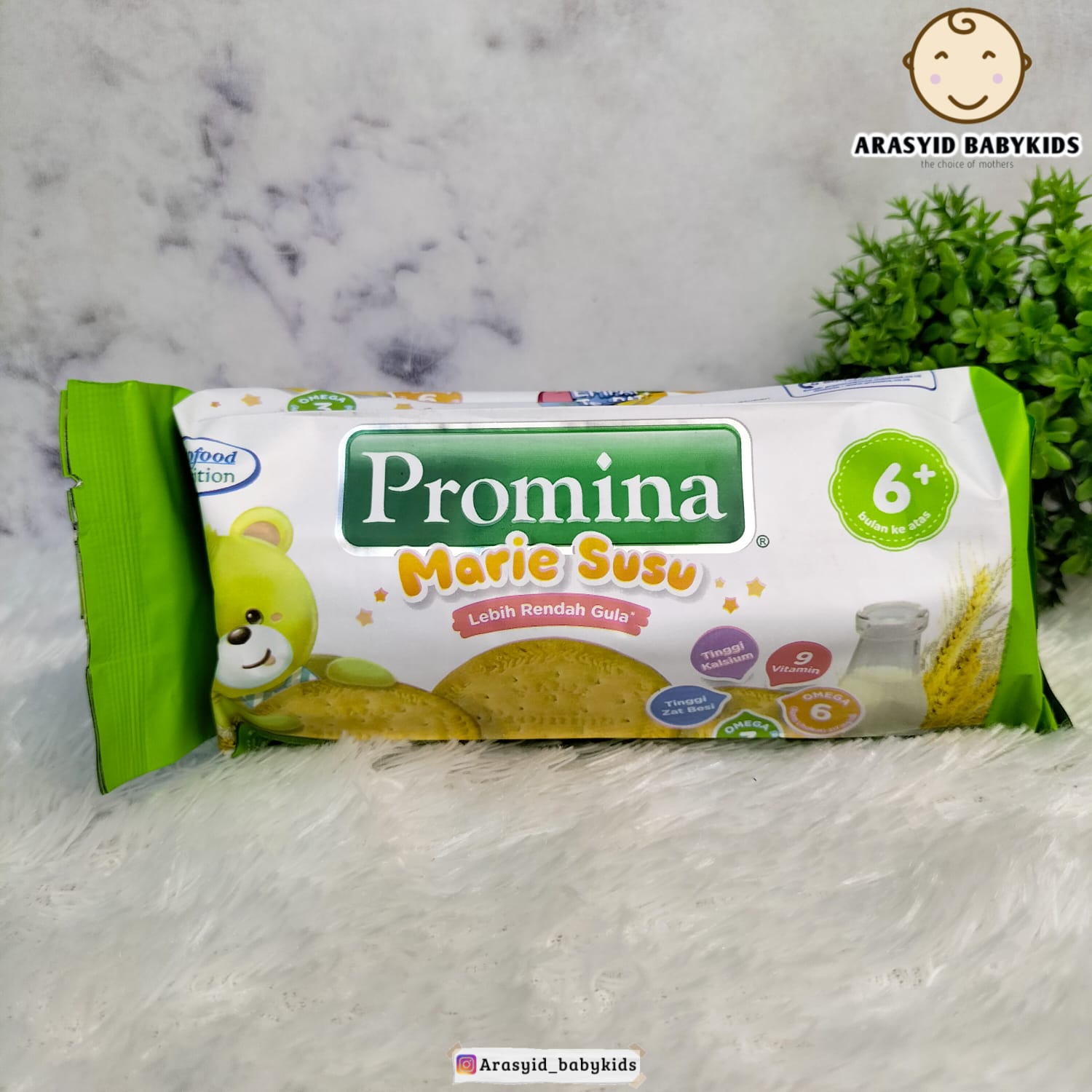Promina Baby Biskuit Marie Susu 150g Roti Untuk Pendamping Mpasi 6-24 ...