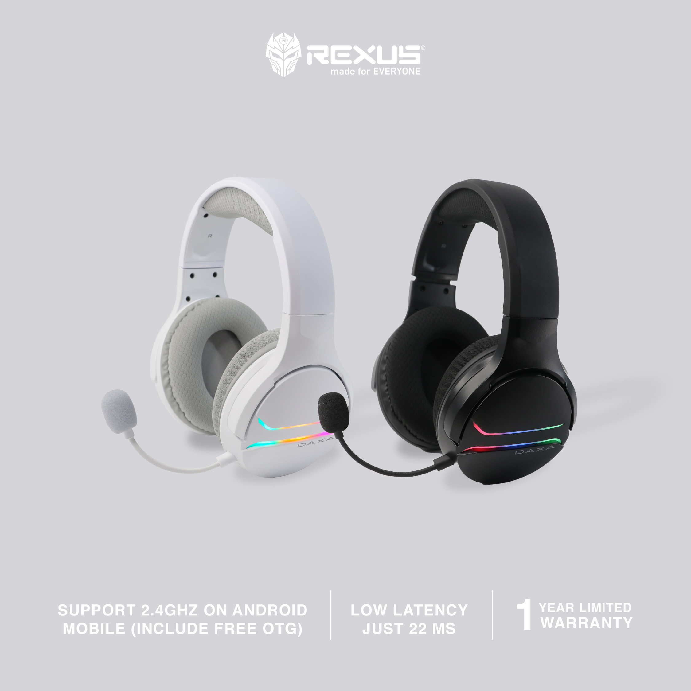 Rexus Headset Gaming Wireless Daxa Saturn ST1 | Lazada Indonesia