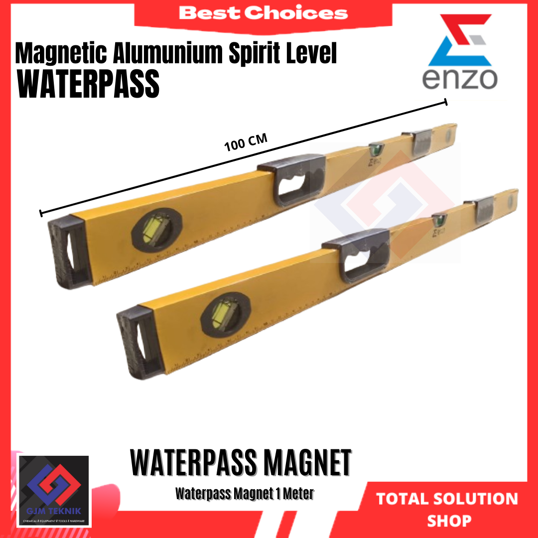 100cm WATERPASS WATERPAS ALUMINIUM MAGNET 40" 1M 1 100 CM ENZO | Lazada ...