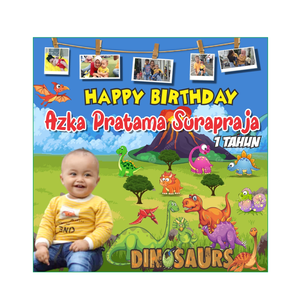 Banner Ultah Anak Banner Khitan | Lazada Indonesia