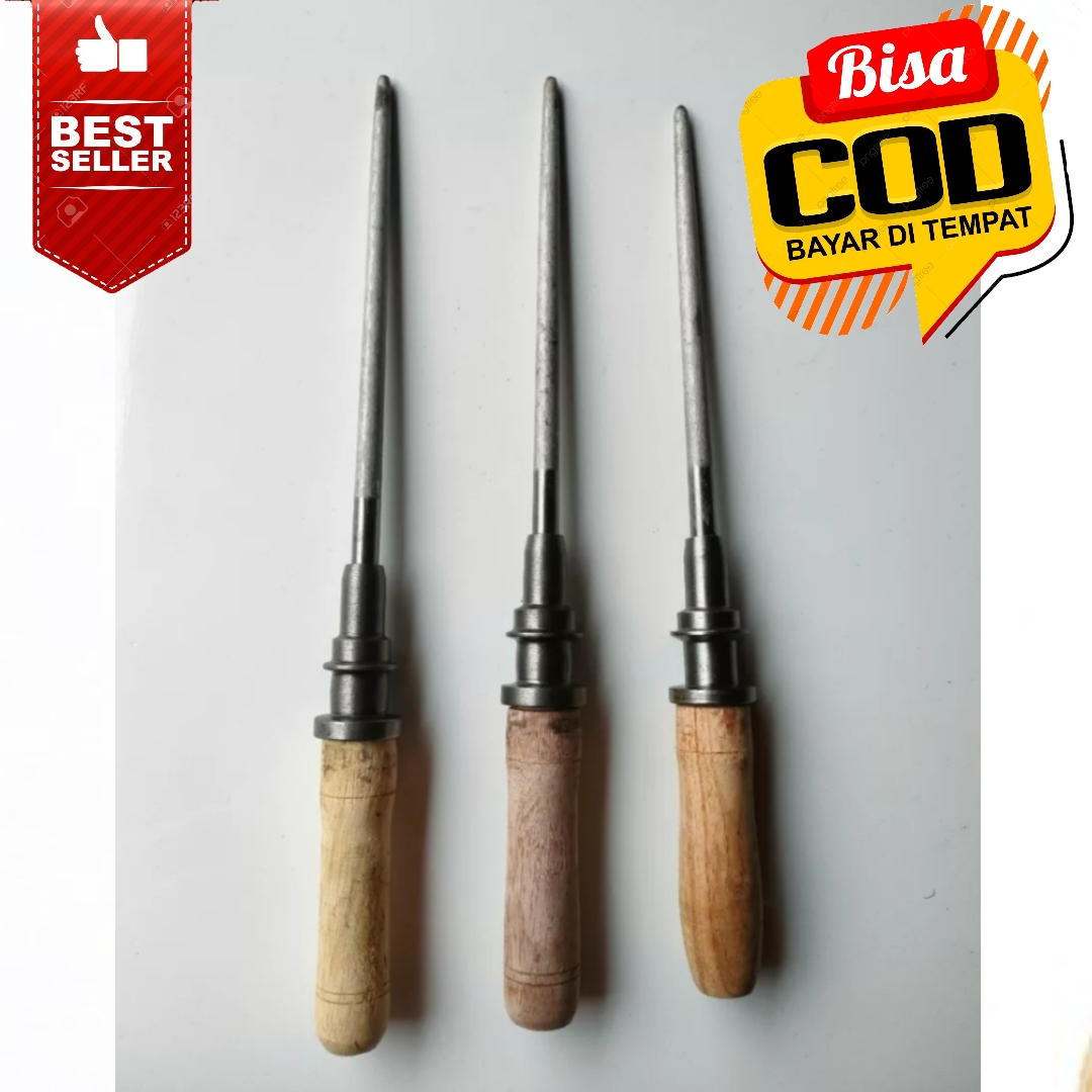 Stik asahan pisau daging kristal kikir pengasah baja | Lazada Indonesia