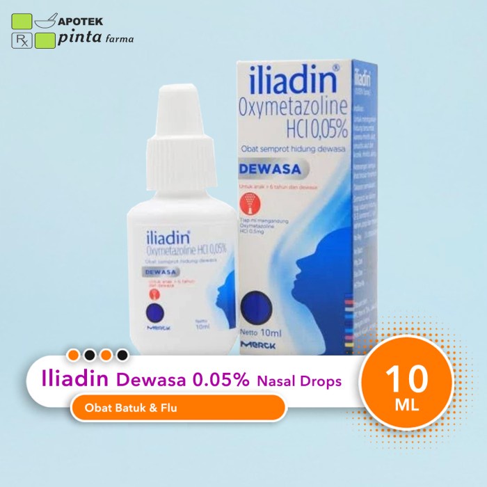 Iliadin Dewasa 0.05% Nasal Spray 10 ml | Lazada Indonesia