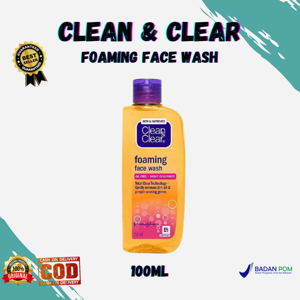 CLEAN & CLEAR FOAMING FACE WASH / SABUN CUCI MUKA CLEAN & CLEAR / HALAL ...