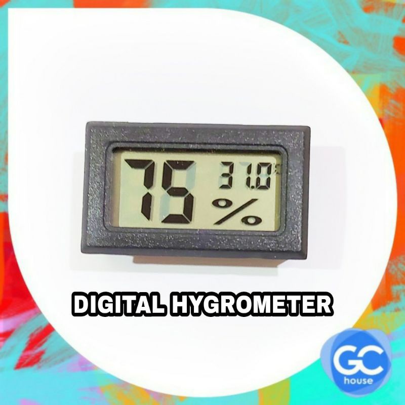 HYGROMETER Digital Alat Ukur Kelembapan dan Suhu Temperatur Udara DRY ...