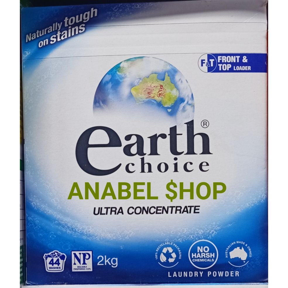 Detergent Earth Choice Ultra Concentrate Laundry Powder Detergen Bubuk ...