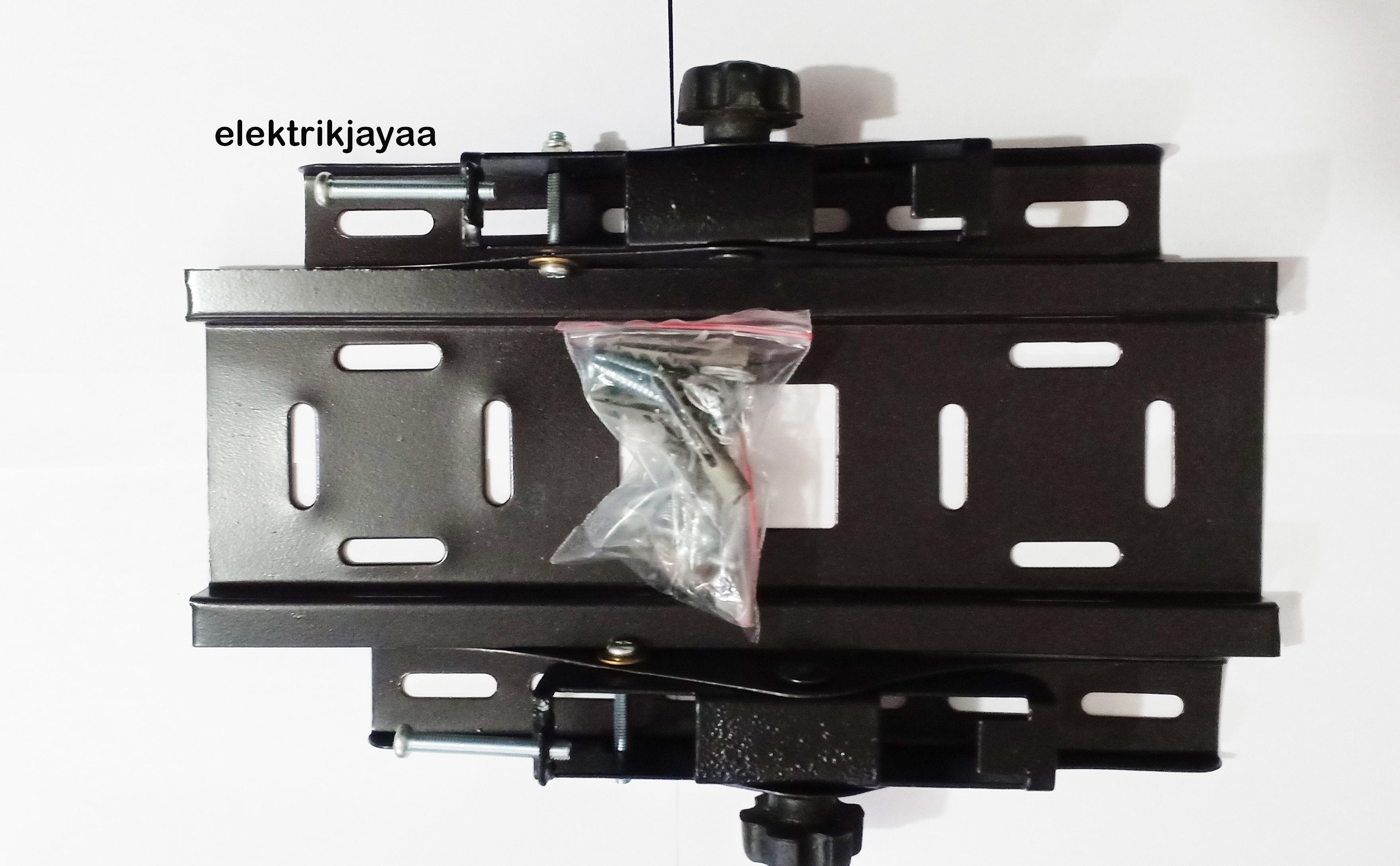 Bracket TV LED / LCD Flexible Dimensi 17" - 22" Hitam dan bahan tebal ...