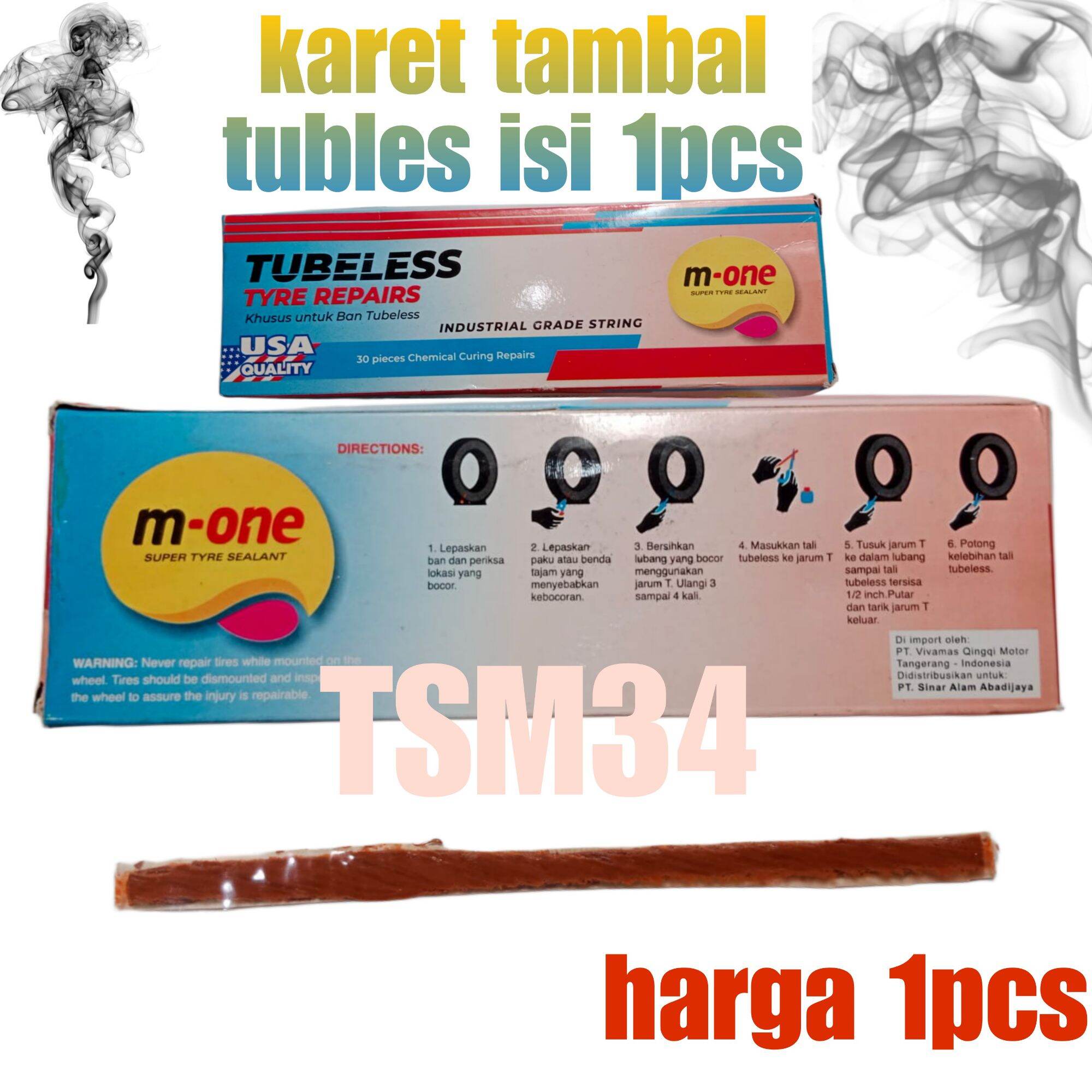 karet tambal tubles lem cacing karet ban tubles M - ONE harga 1pcs ...