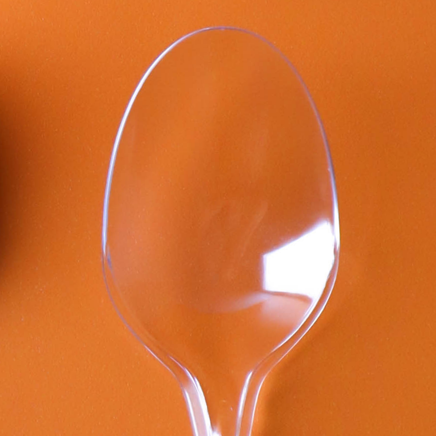 Sendok Teh Plastik / Sendok Puding BENING PUTIH HITAM Tebal Mulus ...