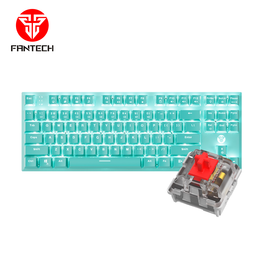 Keyboard Gaming Mechanical Fantech Maxfit87 MK856 RGB 87 Keys Mint ...