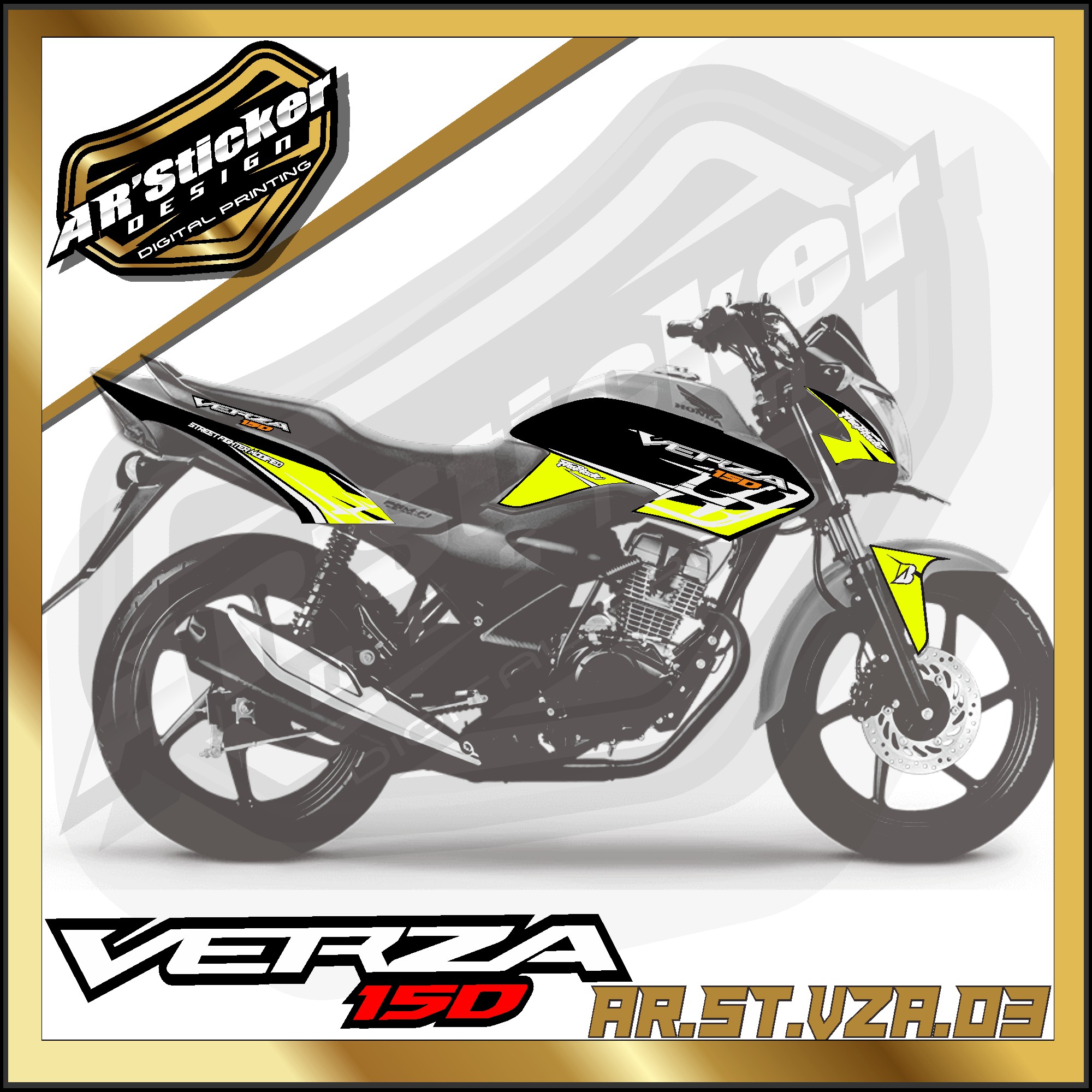 Verza Sticker Striping Verza ,Stiker Motor Keren Setiker Honda VERZA ...