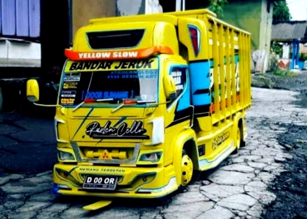 Miniatur Truk Oleng Bak Kabin Jungkit, Trek, Truck Oleng Miniatur, Truk Oleng Kayu Murah, Truk ...