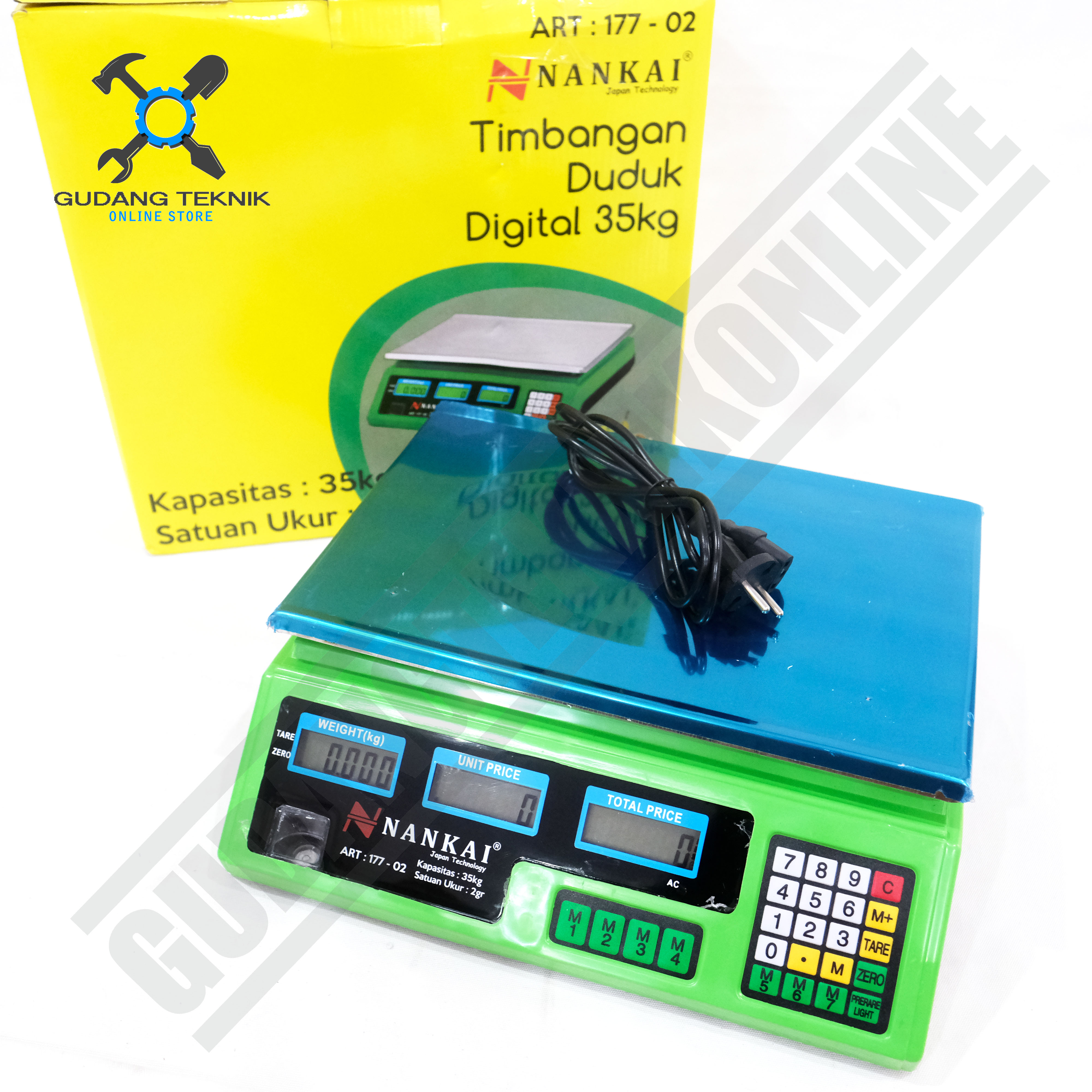 Timbangan Duduk Digital 35 Kg NANKAI / Timbangan Digital Buah Sayur Loundry 35Kg NANKAI | Lazada ...