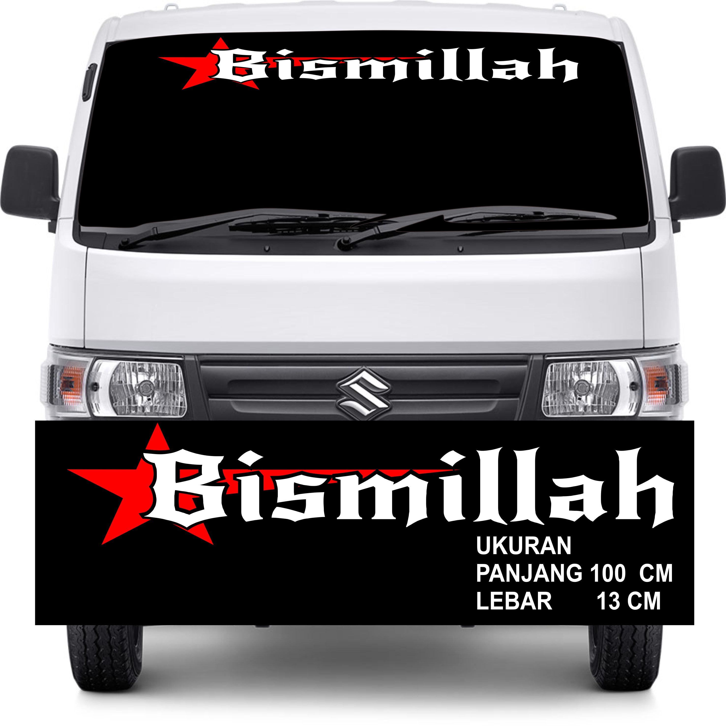 stiker mobil,cutting sticker variasi kaca depan mobil pick up L300 truk ...