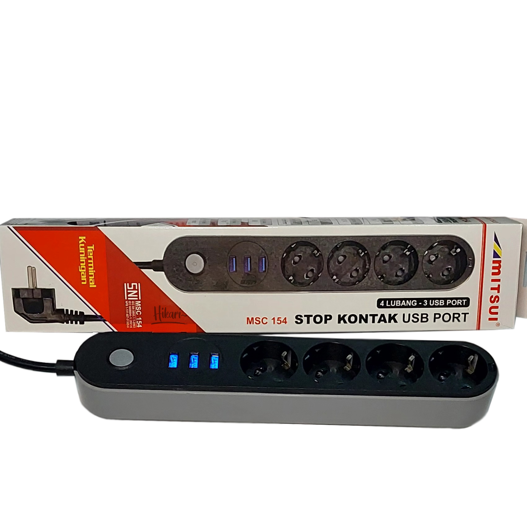 Stop Kontak Plus USB PORT MSC-154 | Lazada Indonesia