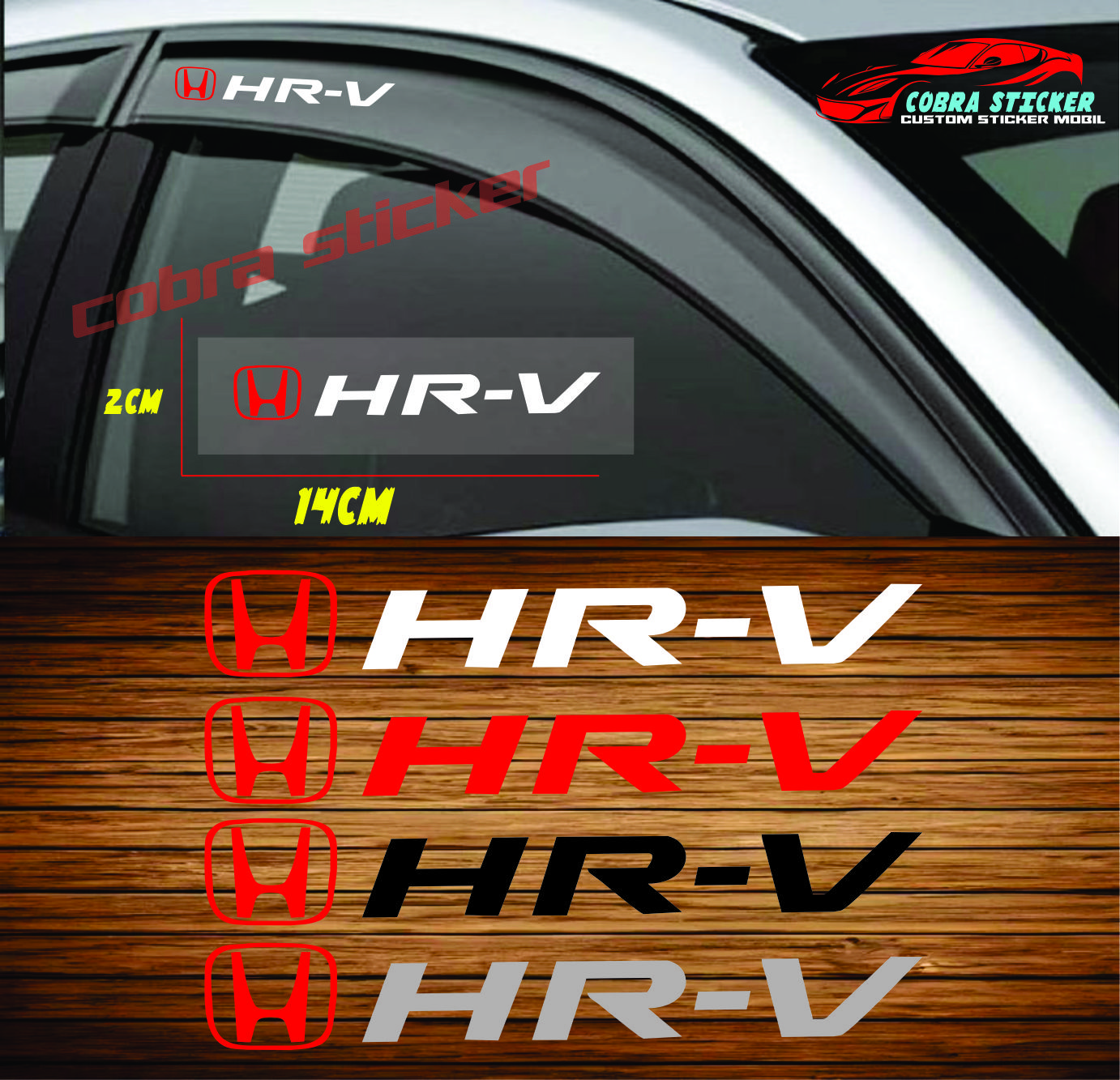 Cutting Sticker Talang Air Mobil Honda HRV Stiker Car | Lazada Indonesia