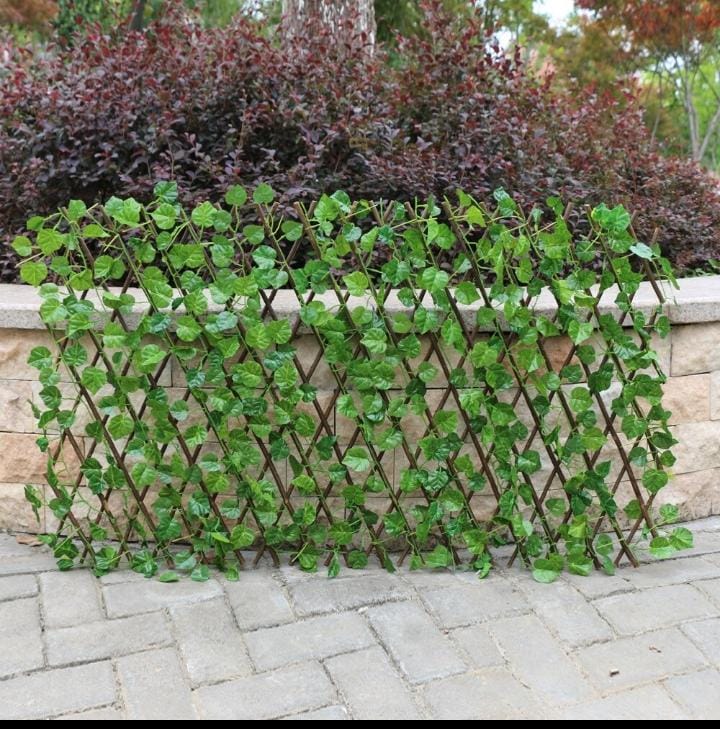 Pagar Taman Dekorasi Kayu Sintetis | Tanaman Rambat Palsu Plastik ...