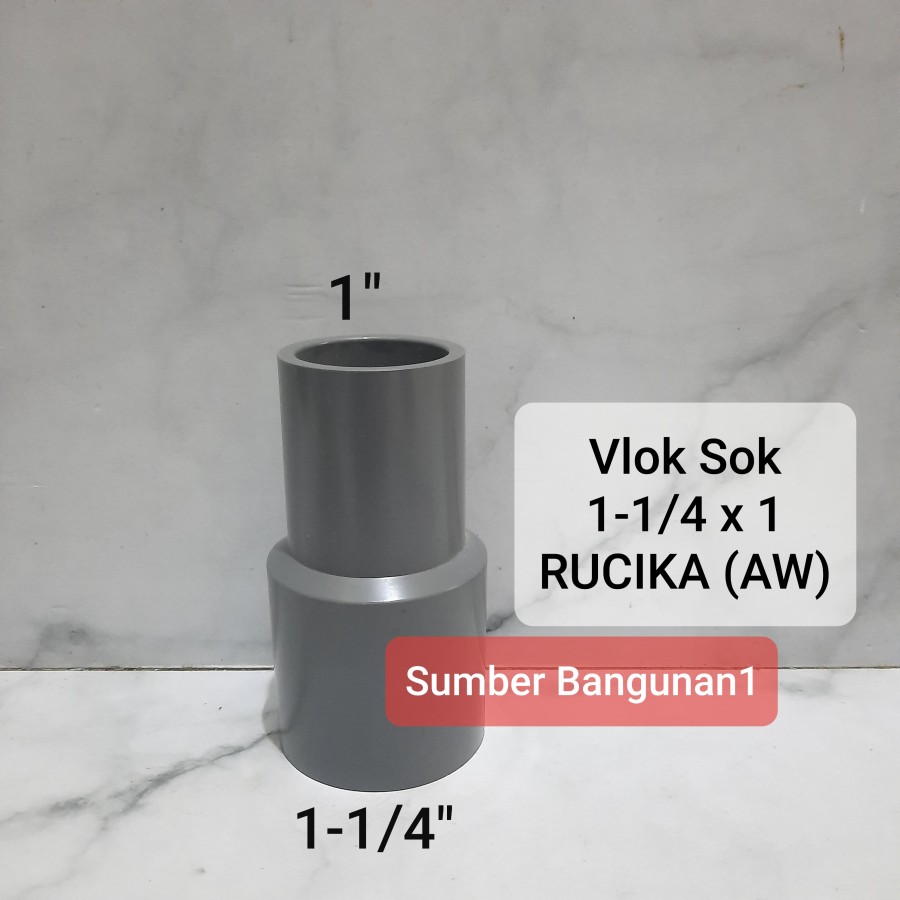 Vlok sok 1-1/4 x 1 reduser sok sambung pipa sock 1 1/4" x 1" RUCIKA AW ...