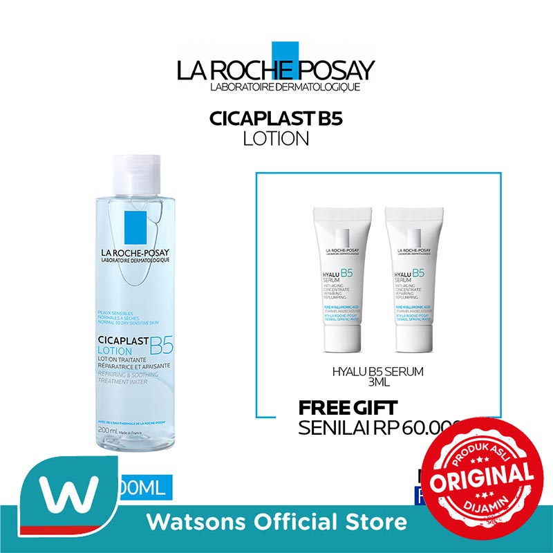La Roche Posay Cicaplast B5 Lotion 200Ml + Hyalu B5 3Ml Bundle | Lazada Indonesia