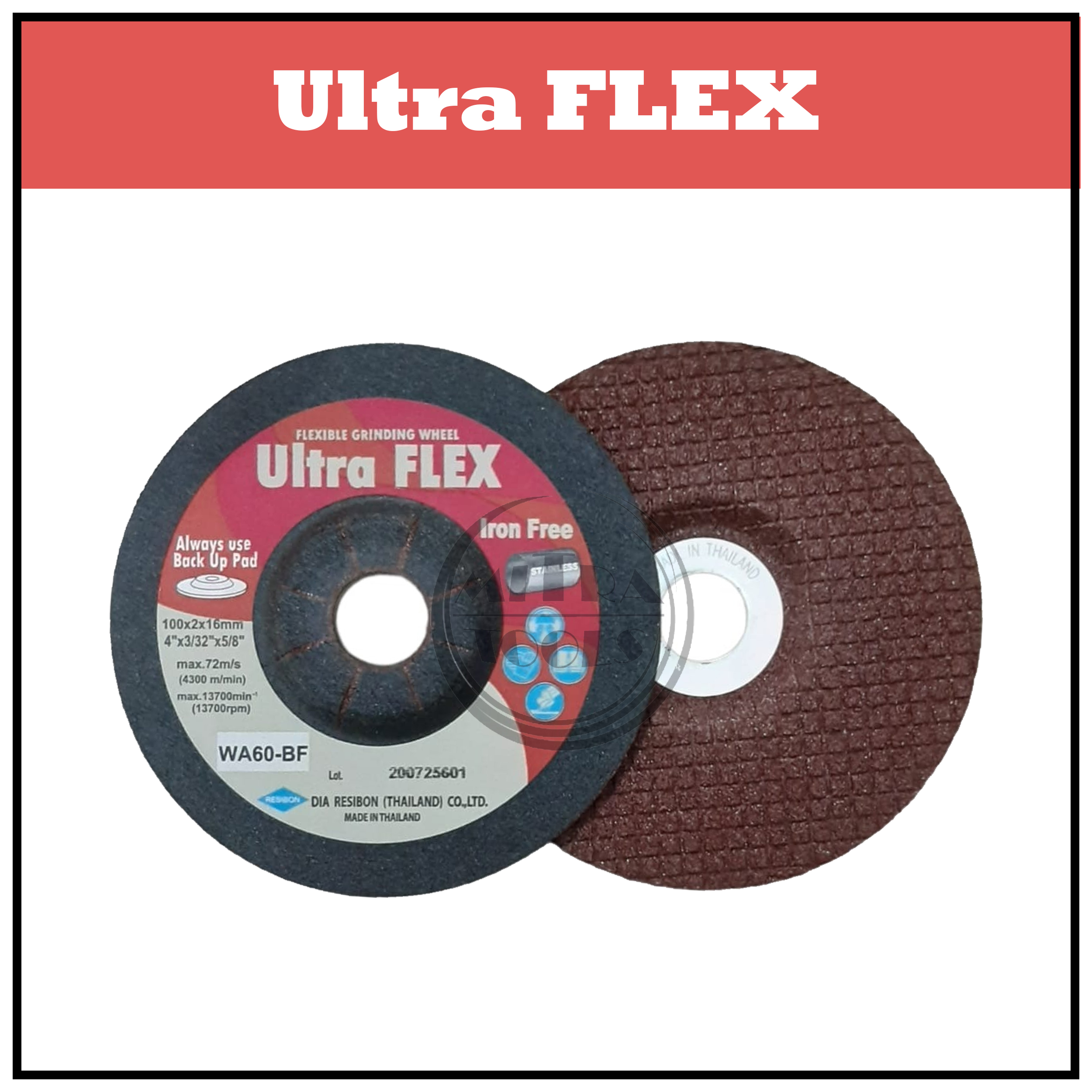 ULTRAFLEX WA 60 BF Batu Flexible 100-2 / Batu Gerinda Fleksibel Ultra ...