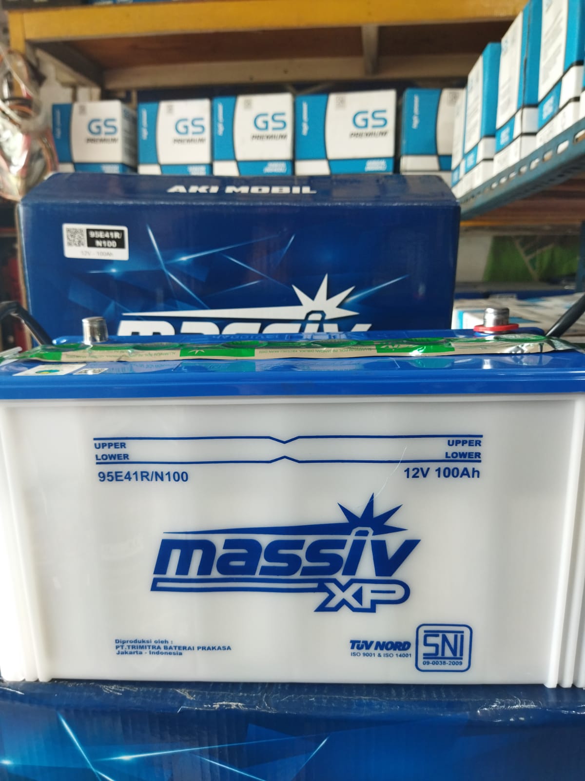 aki basah mssiv xp n100 12v 100ah 95e41r battery genset kapal truck ...