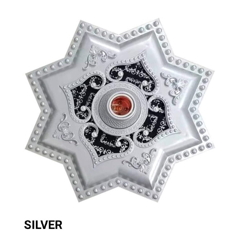 Ornamen Plafon PVC / Pitting Lampu hias clasik / Dudukan Lampu plafon ...