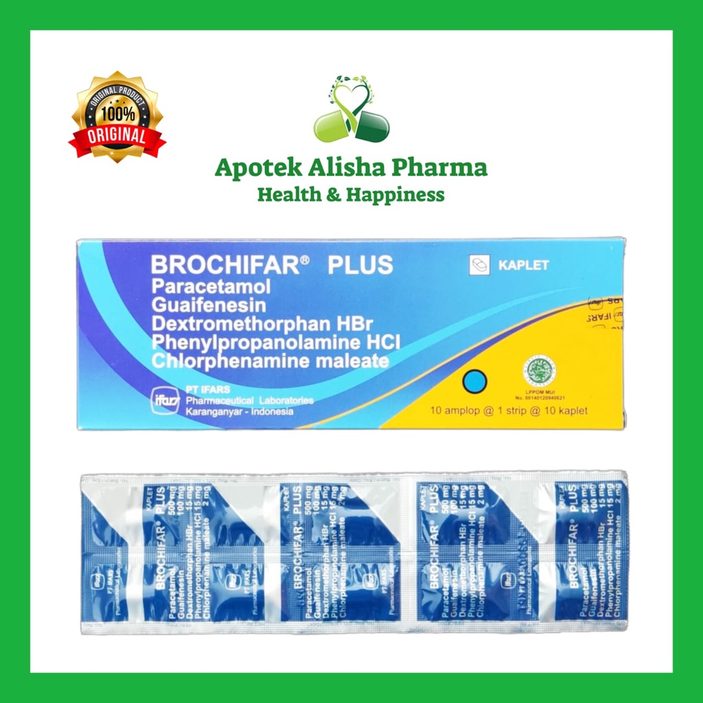Brochifar Plus Tablet - Brocifar Plus Obat Batuk Alergi / Flu Pilek ...