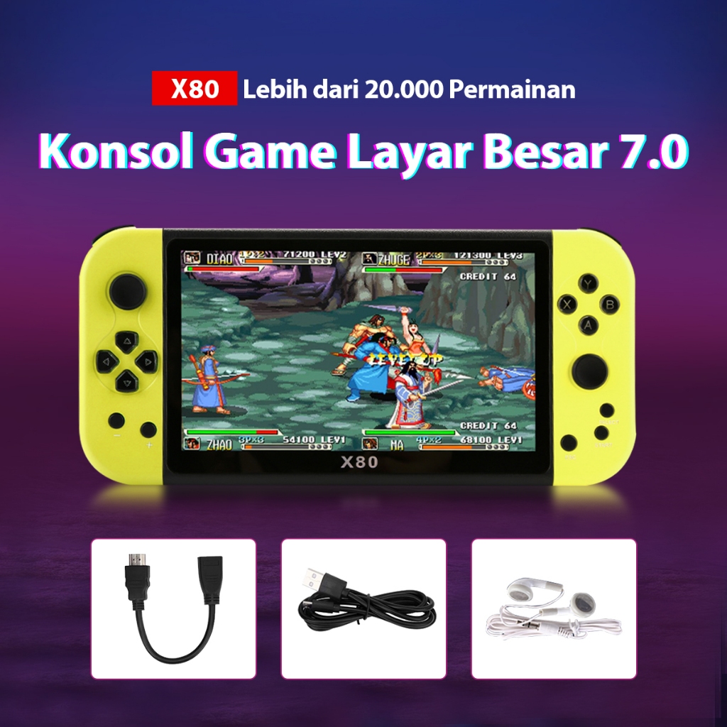 PSP X12 Gameboy 8GB bawaan 10.000+ game 5,1 inci handheld game console ...