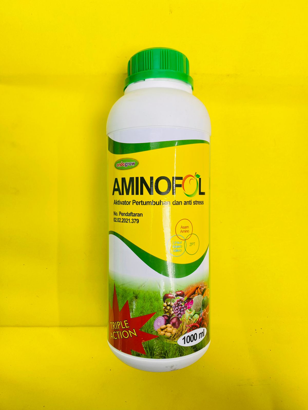 Pupuk AMINOFOL produk dari ANDAFA AGRO INDO kemasan 1liter | Lazada ...