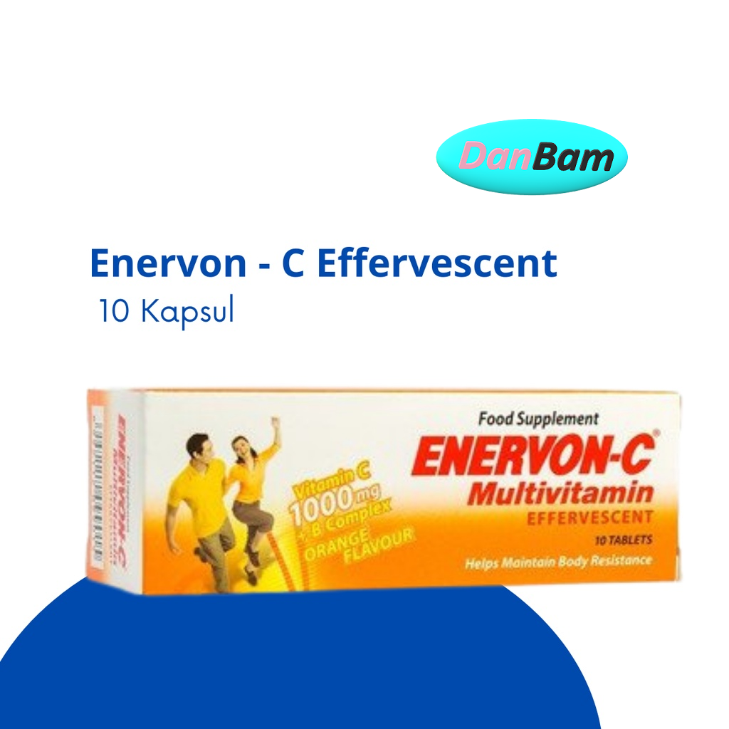 Enervon-C Effervescent 10 Tablet - Multivitamin Daya Tahan Tubuh ...