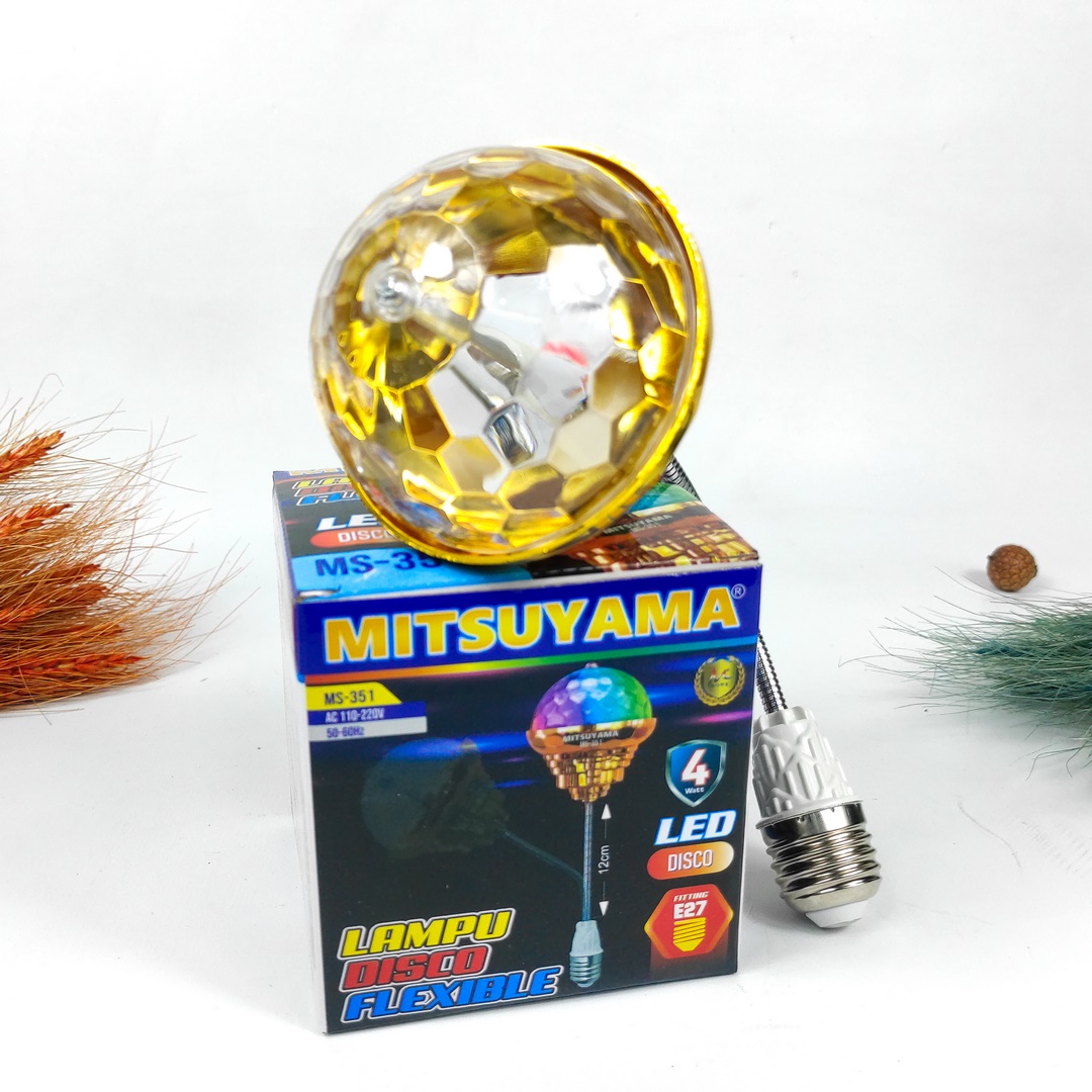 Lampu Music Disco Flexible 4W MS-351 / Bola lampu disco warna RGB ...