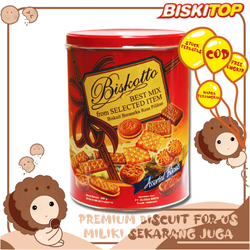 BISKITOP - BEST MIX Biskuit Kaleng Lebaran Biskuit Waffer Cream ...