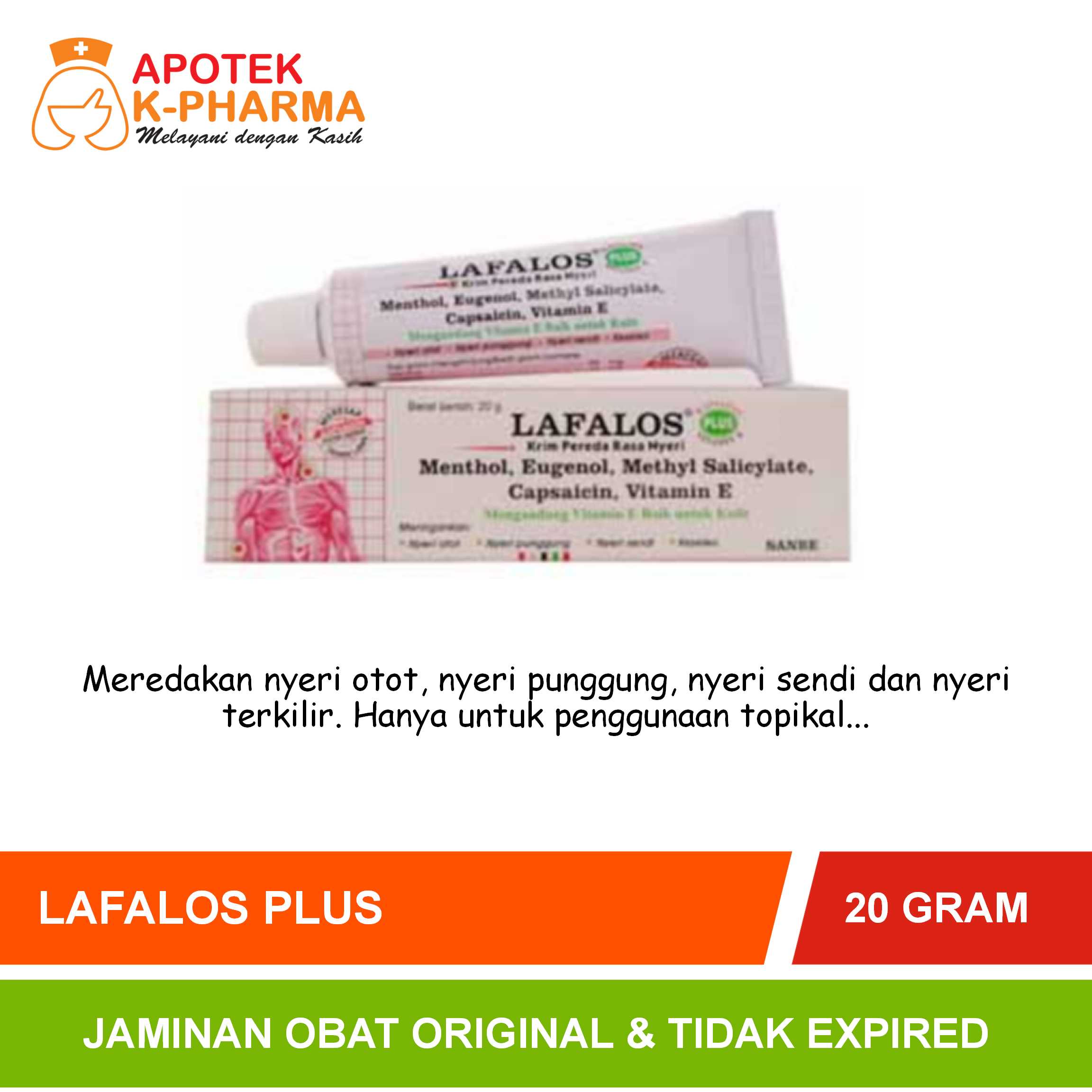 Lafalos Plus Krim Isi 20gram Obat Original Sanbe | Lazada Indonesia