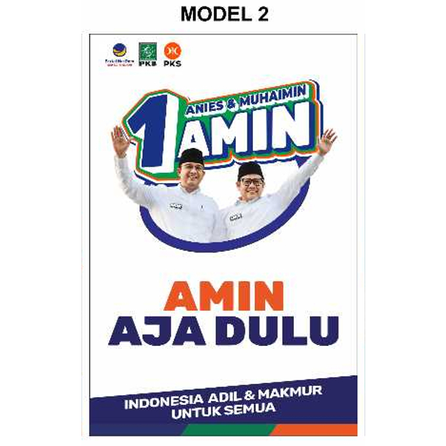 BANNER PILPRES / PEMILU 2024 AMIN / ANIES MUHAIMIN | Lazada Indonesia
