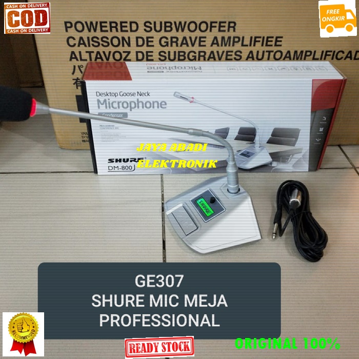 GE307 shure mic meja condenser mik table desk standing electret ... GE307 shure mic meja condenser mik table desk standing electret ...