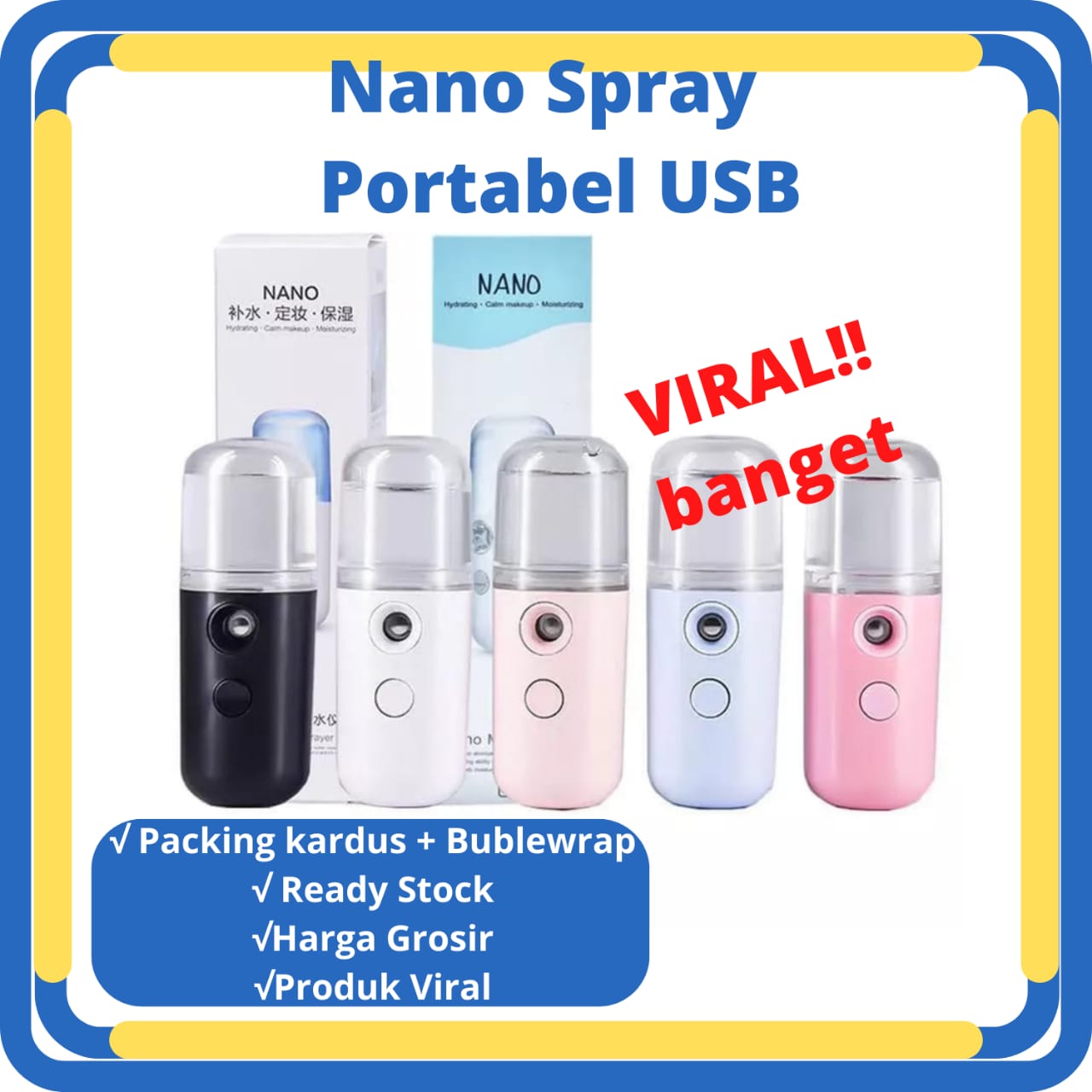 Nano Spray Portable Face Mist Pelembab Wajah | Lazada Indonesia