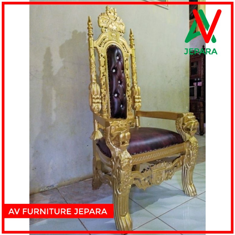 kursi raja sofa raja busa kayu Jati | Lazada Indonesia