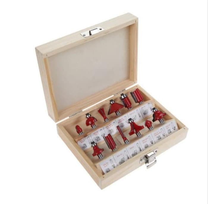 MG PROMO Router Bit Set 12 Pcs - Mata Profil Set Mata Trimmer Set 12 ...