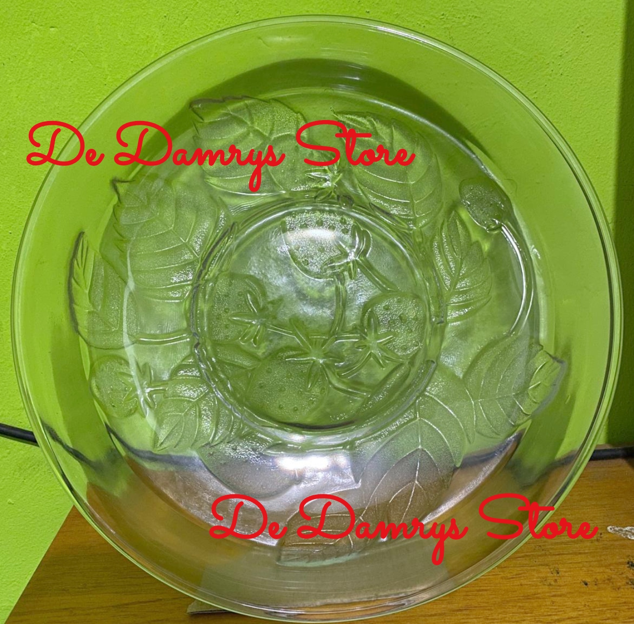 piring ceper lebar / piring Saji Kaca Ceper Tebal kimglass Diameter 29 ...
