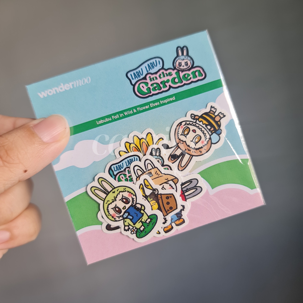 CAMIKA x WONDERMOO - Sticker Set Labubu in the Garden Collections ...